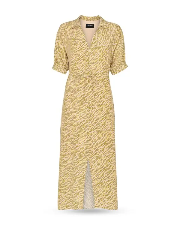 Whistles Tiger Flare Midi Dress