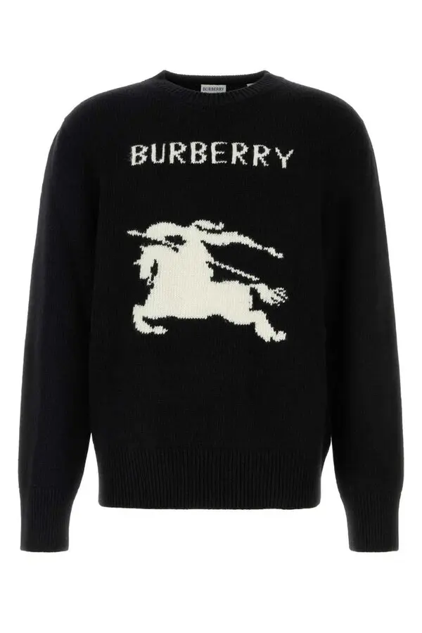 Burberry Wool And Cashmere Sweater - Black