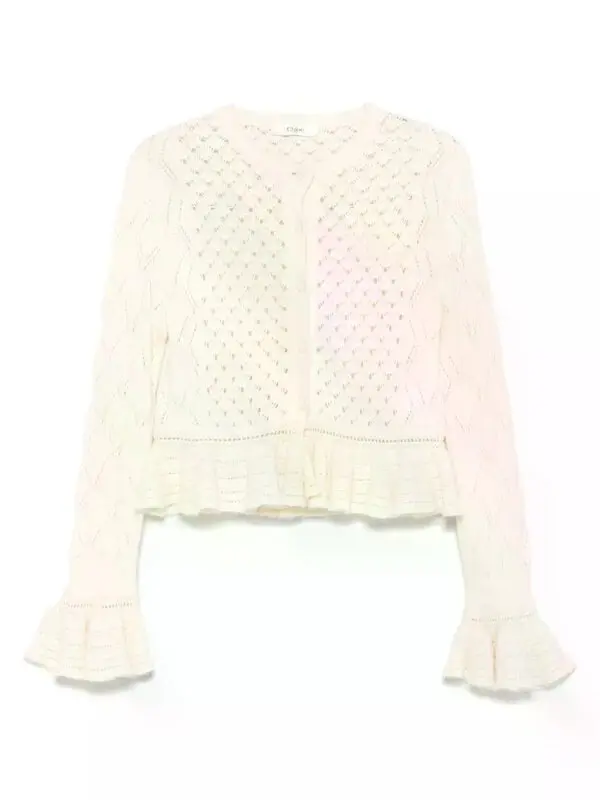 トップス Chloe 100%alpaca cardigan M Chloé Iconic Alpaca Cardigan - Neutrals - 56% Off | Editorialist