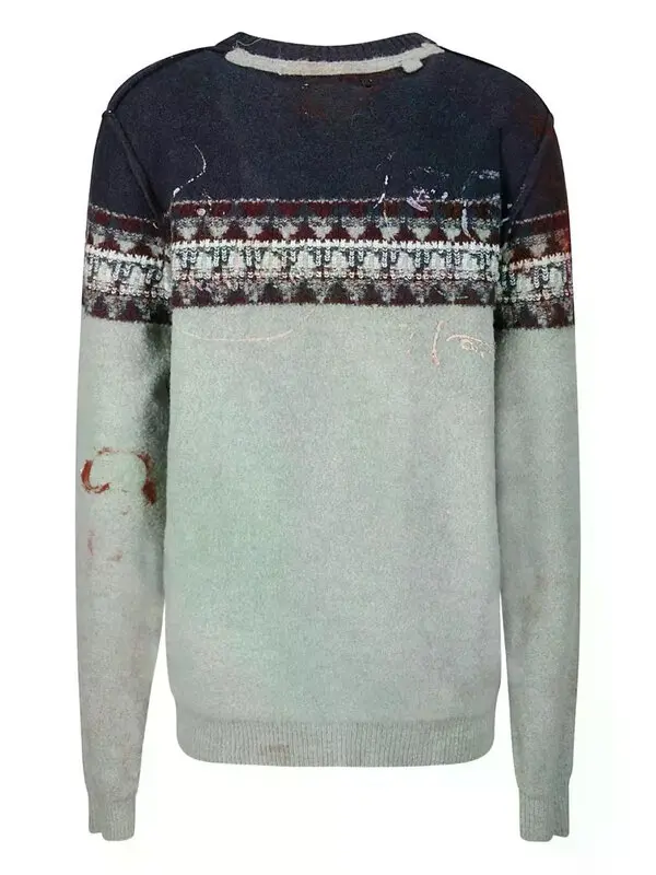 SIMON CRACKER Intarsia-knit Jumper