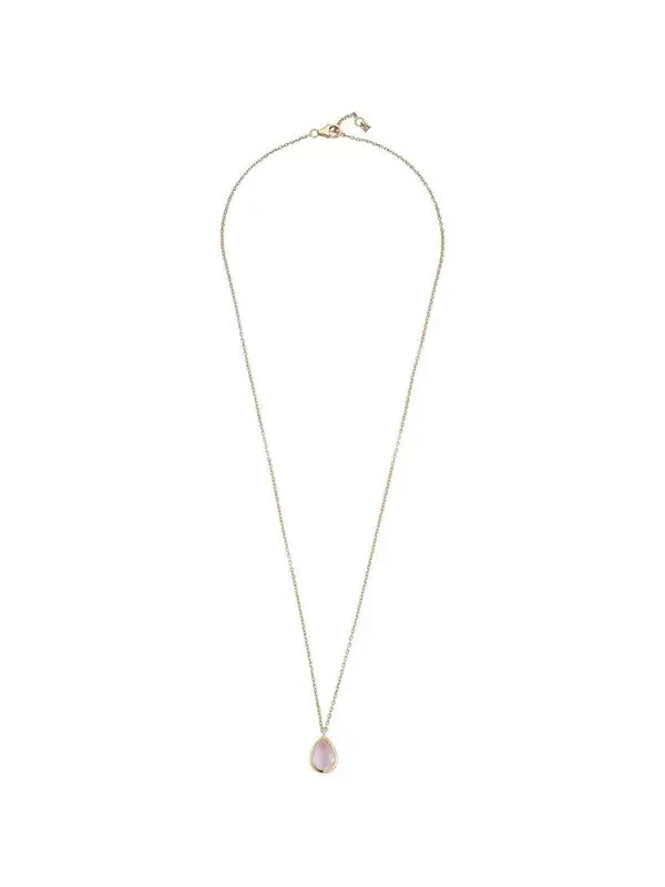 Mateo 14k Yellow Pink Topaz Necklace - Gold