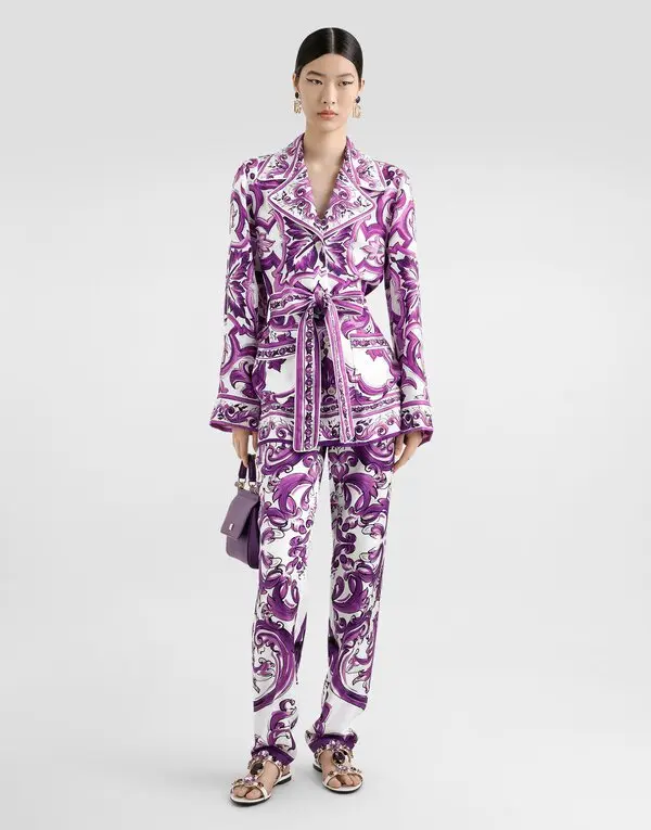 Dolce & Gabbana Majolica-print Twill Shirt - Multicolor