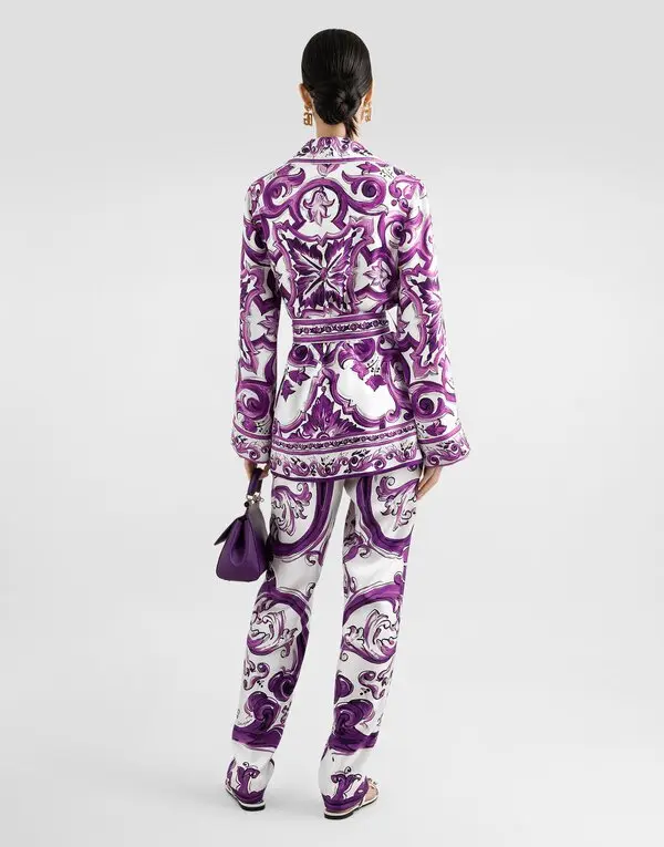 Dolce & Gabbana Majolica-print Twill Shirt - Multicolor