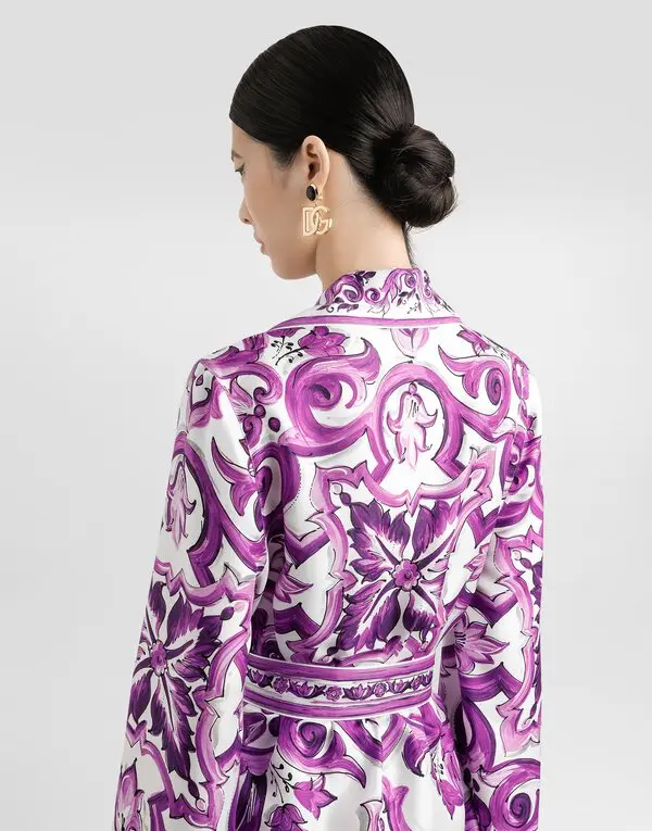 Dolce & Gabbana Majolica-print Twill Shirt - Multicolor