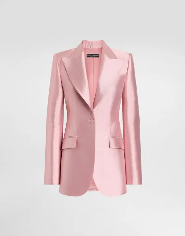 Dolce & Gabbana Silk Shantung Single-breasted Jacket