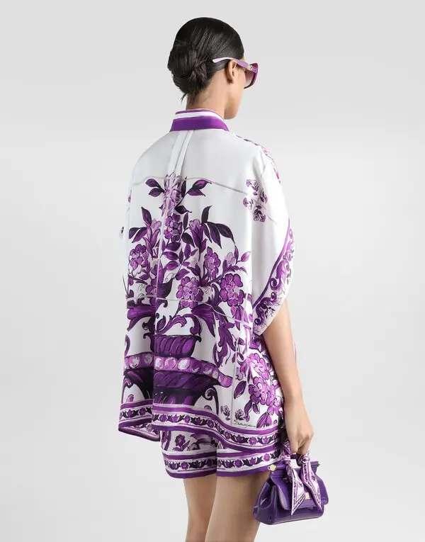 Dolce & Gabbana Majolica-print Twill Shirt - Multicolor