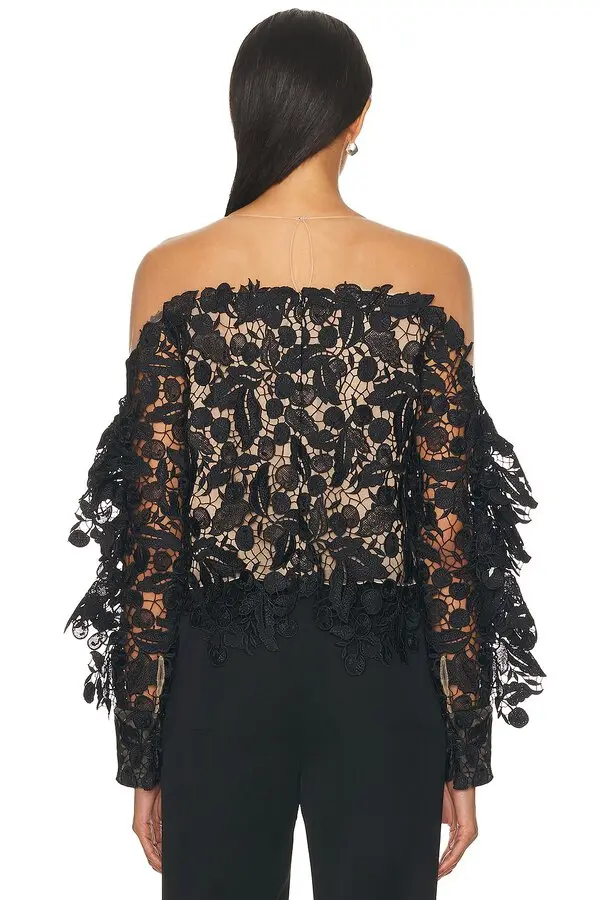 Oscar De La Renta Long Sleeve Blouse