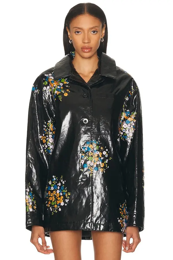 JIL SANDER Floral Linen Jacket
