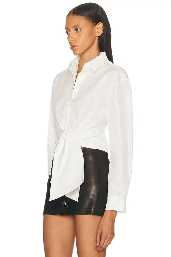 Givenchy Wrap Bow Long Sleeve Top