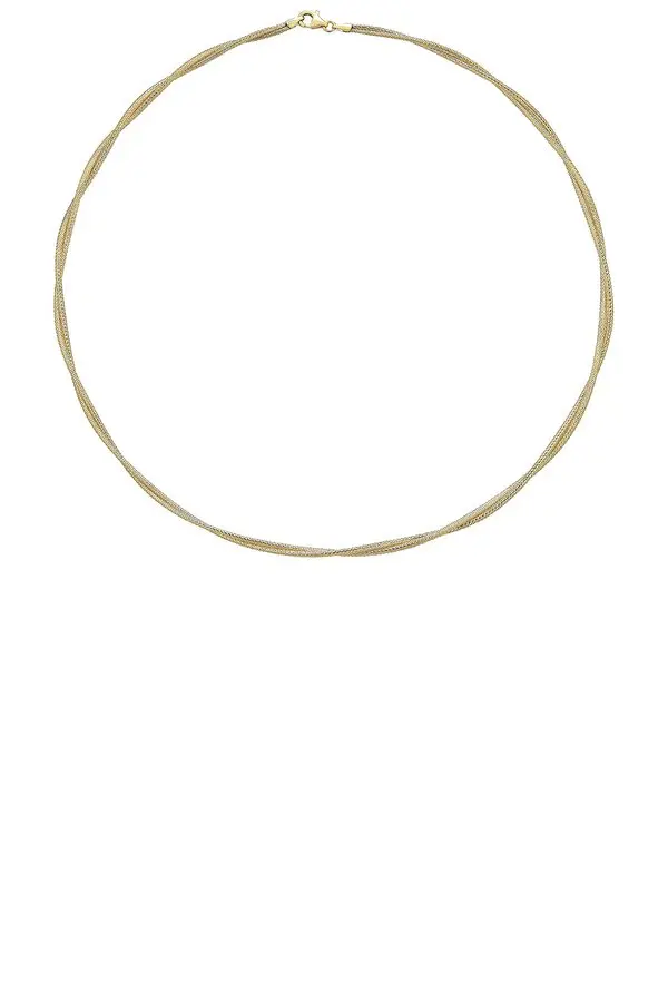 STONE AND STRAND Interwoven Gold Necklace - 14k Yellow Gold