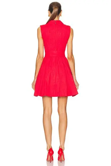 Carolina Herrera Pleated Mini Dress