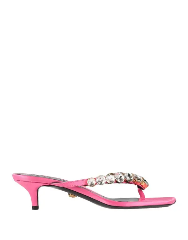 Versace Embellished Thong Sandals