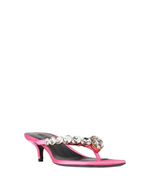 Versace Embellished Thong Sandals