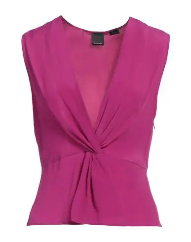 Pinko Acetate And Silk Top - Mauve