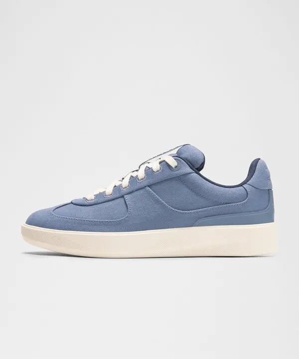 Lululemon Cityverse Cotton Canvas Sneakers - Washed Denim/antique White/club Blue
