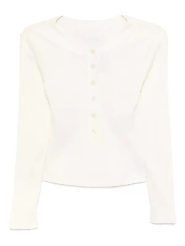 Citizens Of Humanity Varra Henley Top - Neutrals