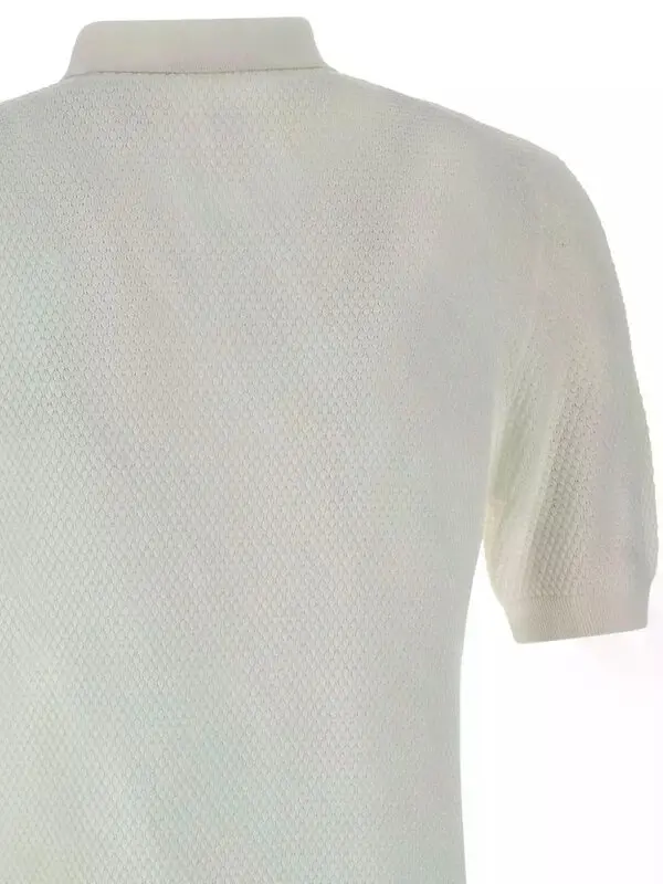 GRAN SASSO Knitted Short-sleeve Polo Shirt