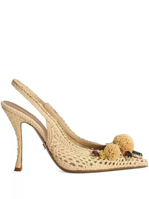 Dolce & Gabbana 105mm Pompom-detail Pumps