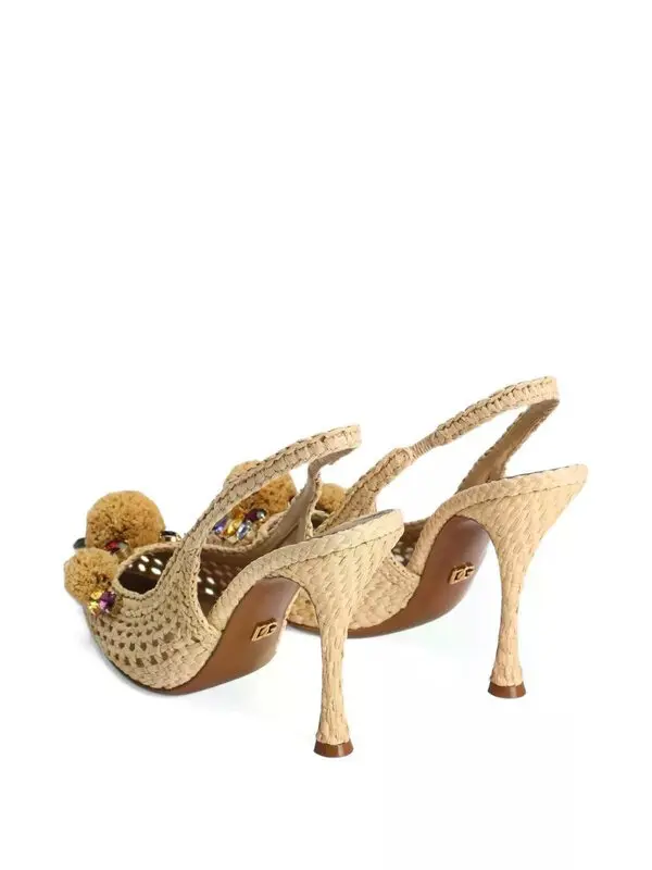 Dolce & Gabbana 105mm Pompom-detail Pumps