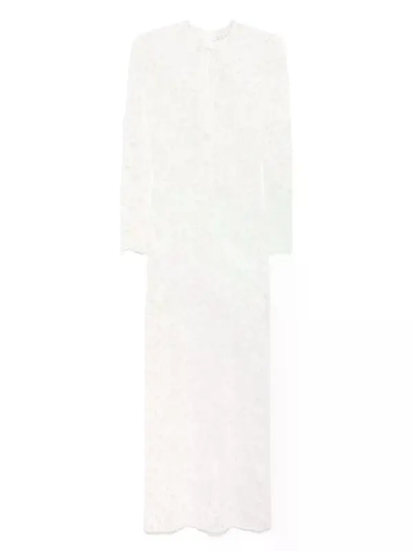 MANURI Lace Maxi Dress - White