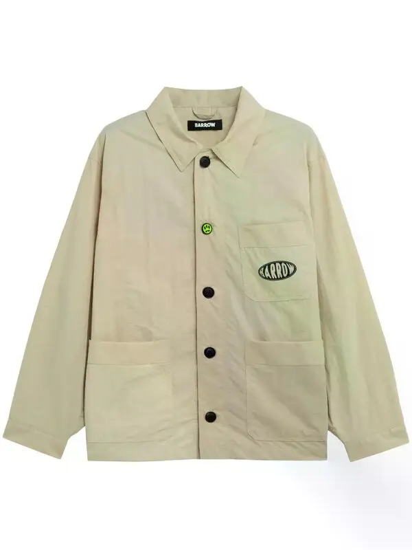 BARROW Logo Shirt Jacket - Neutrals