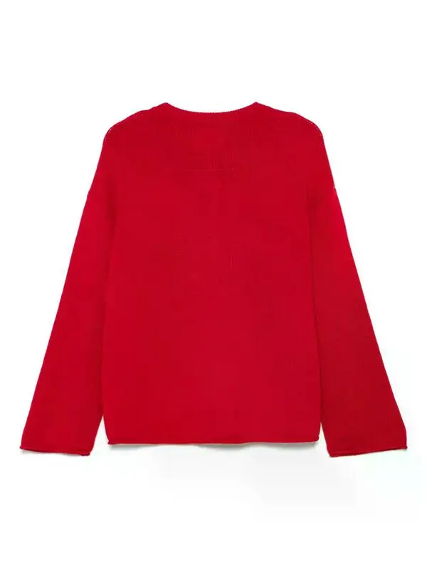 LISA YANG Cashmere Crew Neck Sweater - Red
