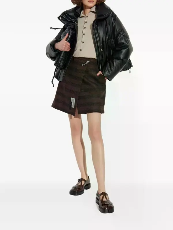 MAISON MARGIELA Asymmetric Striped Mini Skirt