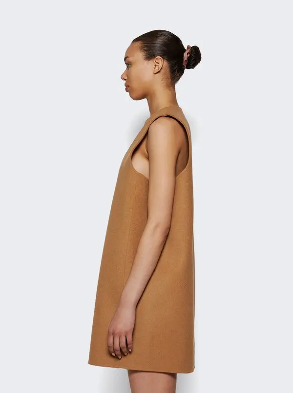 Khaite Nyona Mini Dress - Camel