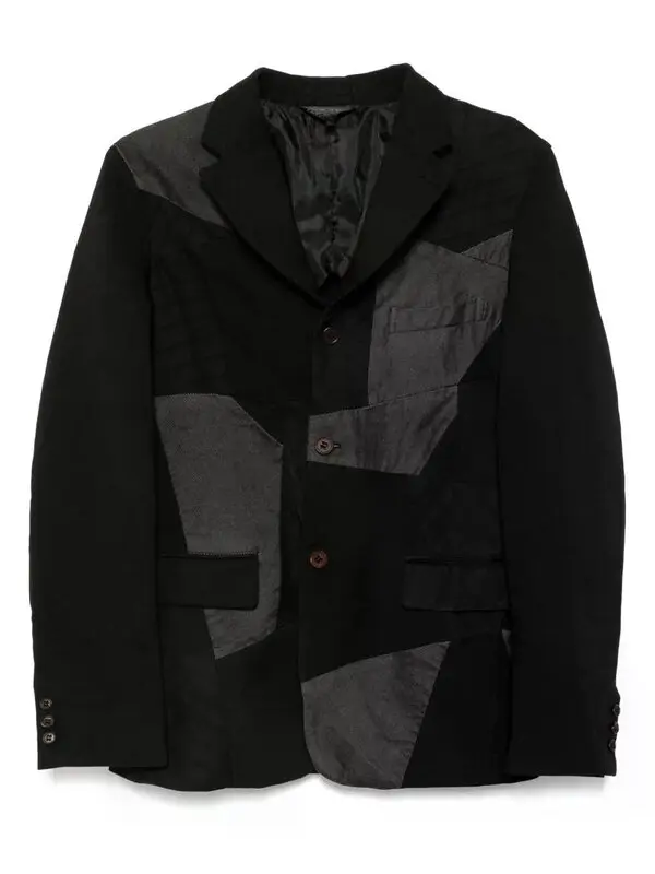 BLACK COMME DES GARÇONS Patchwork Pinstripe Blazer