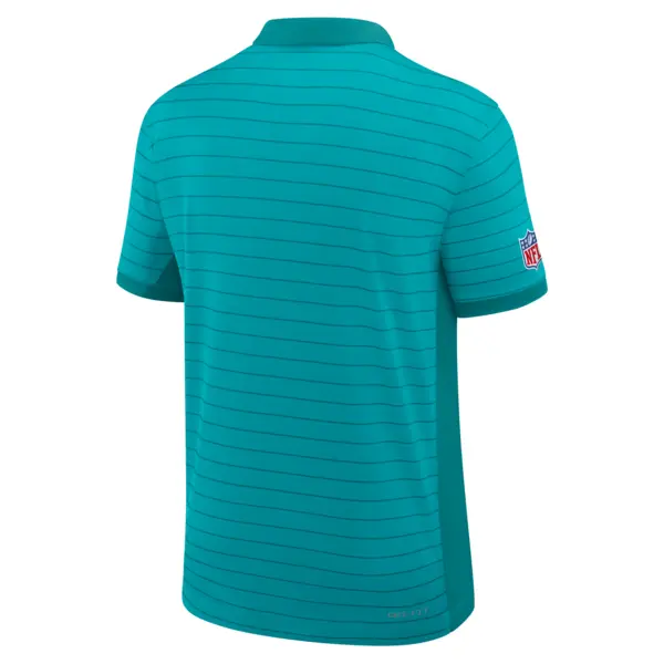 Nike Miami Dolphins Sideline Victory Stripe Dri-fit Nfl Polo - Green