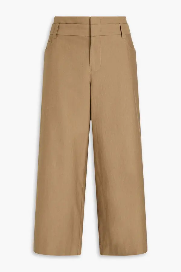 Vince Cotton And Wool-blend Twill Culottes