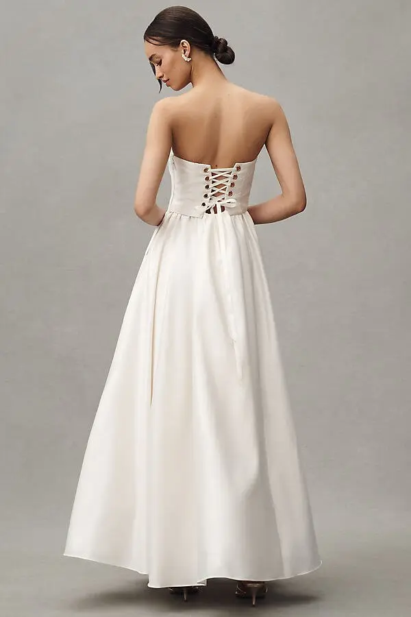 navy blue dress for baby girl BHLDN Strapless Maxi Dress main image 0