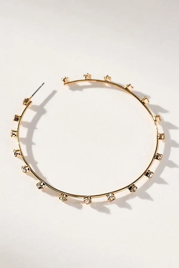 Ettika Crystal Hoop Earrings