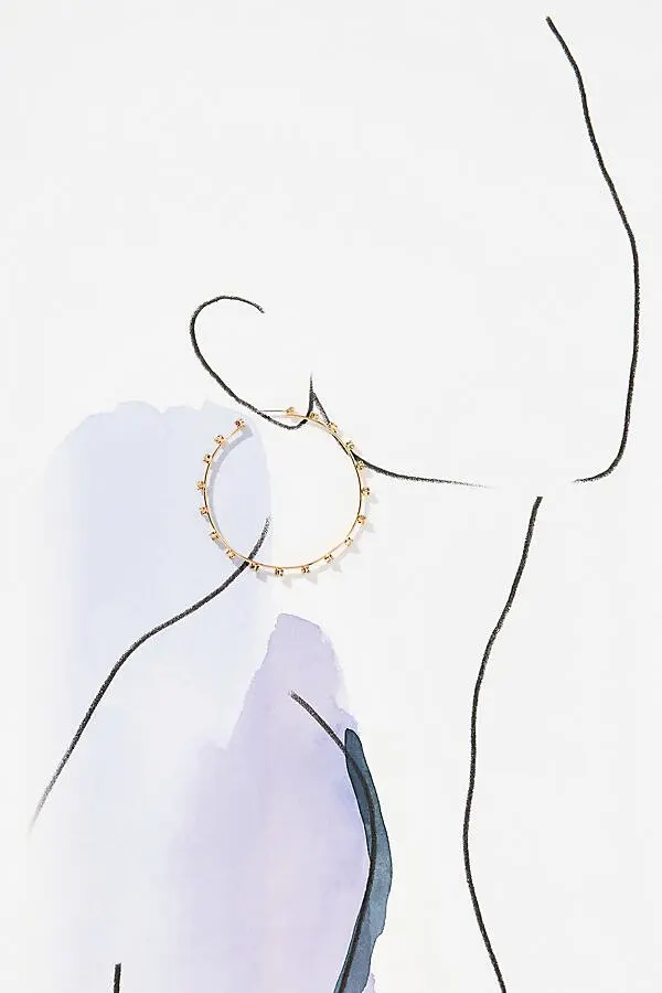 Ettika Crystal Hoop Earrings