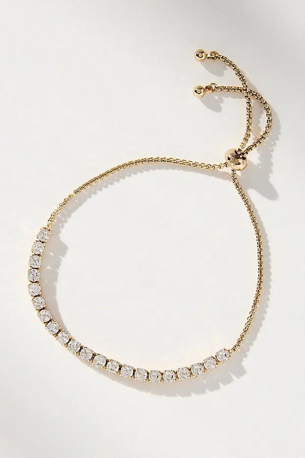 Ettika Adjustable Crystal Bracelet - Gold