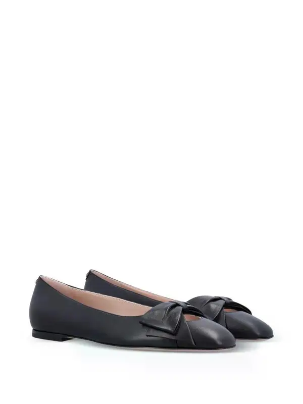 Valentino Garavani Bow Detail Ballerinas - Black