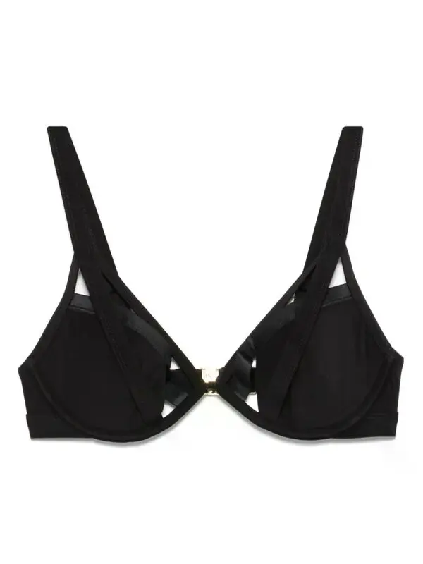 MAISON CLOSE Fatale Balconette Bikini Top - Black