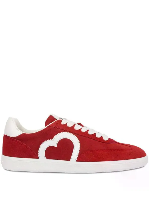 Moschino Lace-up Sneakers - Red