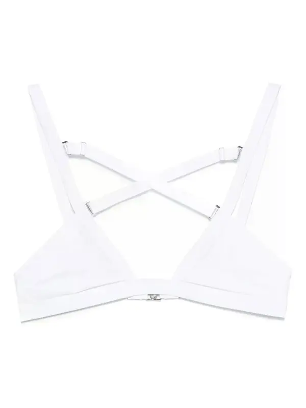 MAISON CLOSE Fatale Bandeau Bikini Top - White