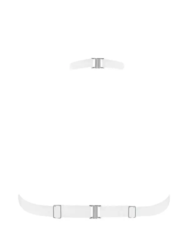 MAISON CLOSE Fatale Open Triangle Bikini Top - White