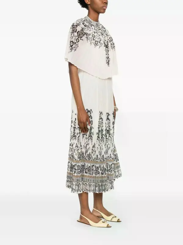 Zimmermann Dawning Sunray Midi Dress In Neutrals - 58% Off