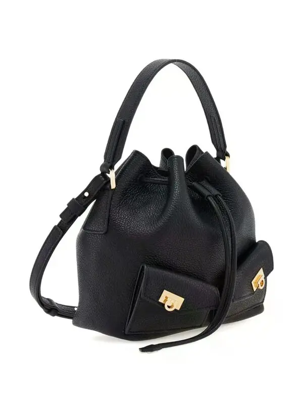 FERRAGAMO Mini Hug Bucket Bag