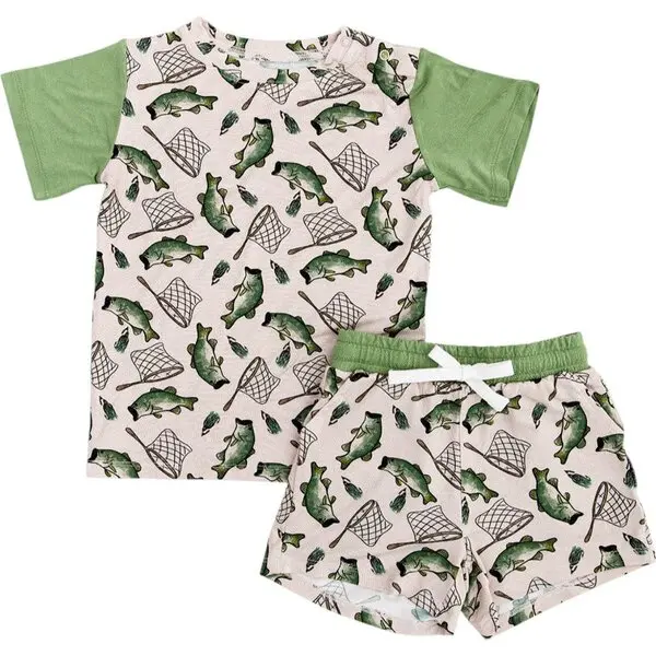 CHARLIE LOU BABY® Shorts And T-shirt Set - Green