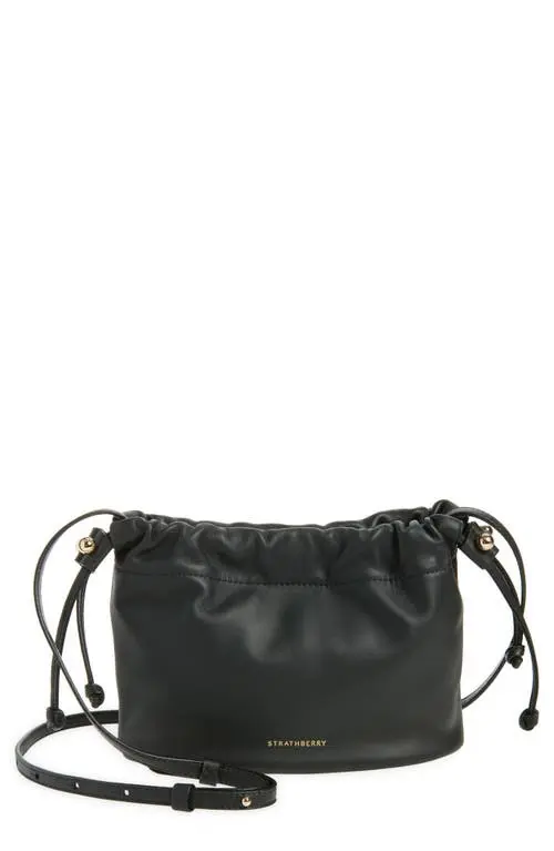 Strathberry Drawstring Leather Crossbody Bag