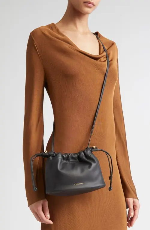 Strathberry Drawstring Leather Crossbody Bag