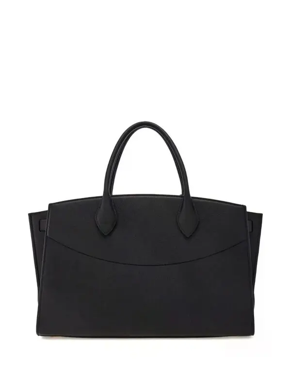 FERRAGAMO Large Soft Studio Tote Bag - Black