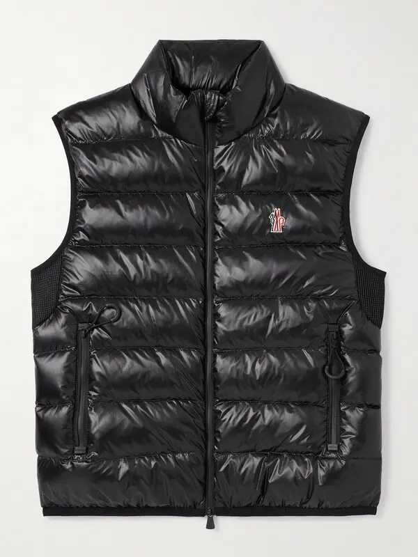 Moncler Logo-appliquéd Quilted Gilet - Black