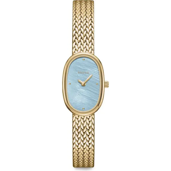 BREDA Jane Tethered Mesh Strap Watch - Gold