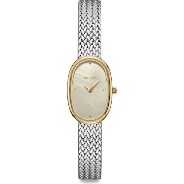 BREDA Jane Tethered Mesh Strap Watch - Two Tone