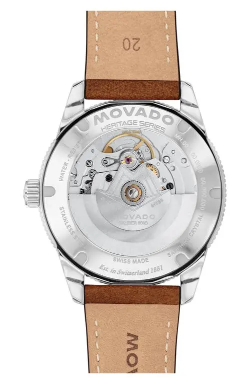 Movado Heritage Calendoplan S Automatic Strap Watch